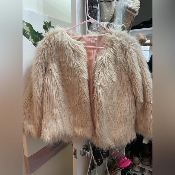 Xhilaration | Jackets & Coats | Xhiliration Blush Pink Faux Fur Coat ...